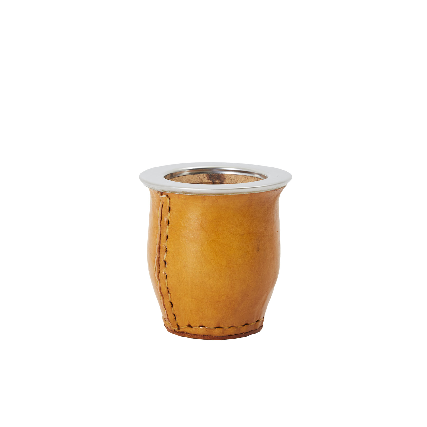 MATE DE MADERA FORRADO SUELA CON VIROLA - ARANDU